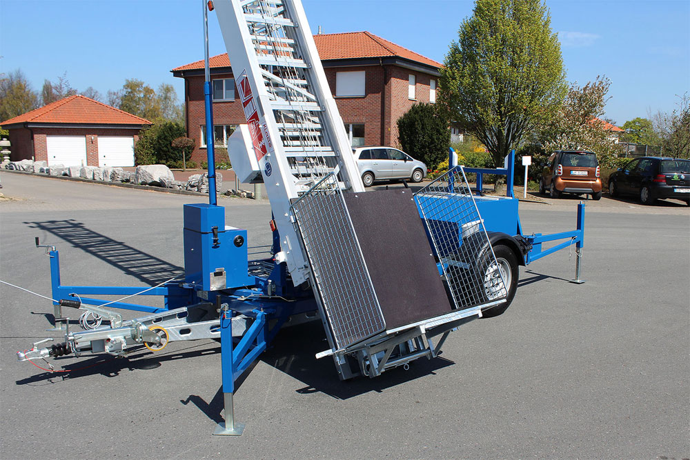 Grue alu sur remorque Klaas K23-33 TSR CITY